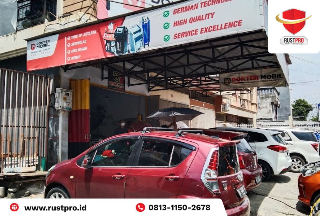 Bengkel Coating & Detailing Mobil Terdekat di Makassar - Rustpro.id