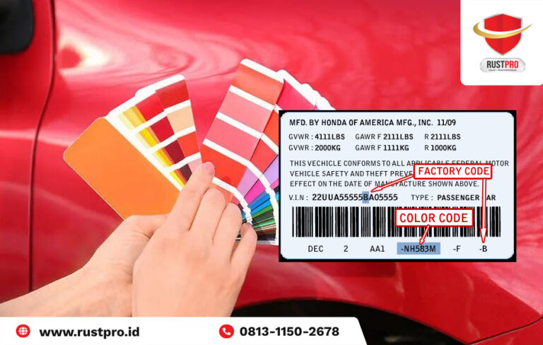 Ganti Cat? Ini Cara Mengetahui Kode Warna Cat Mobil Anda - Rustpro.id